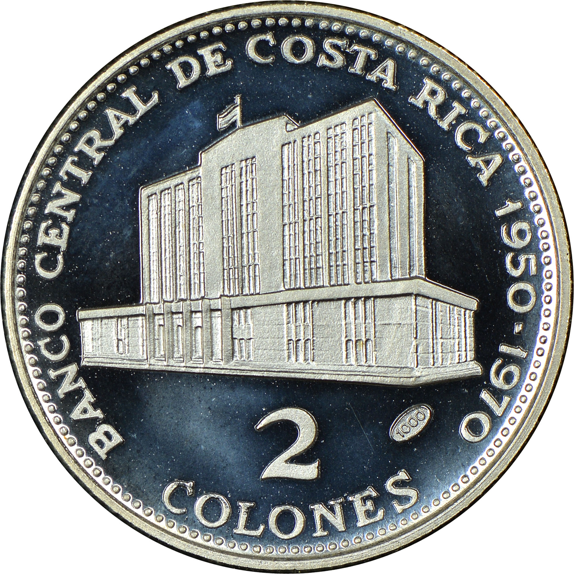 Costa Rica 2 Colones KM 190 Prices & Values | NGC