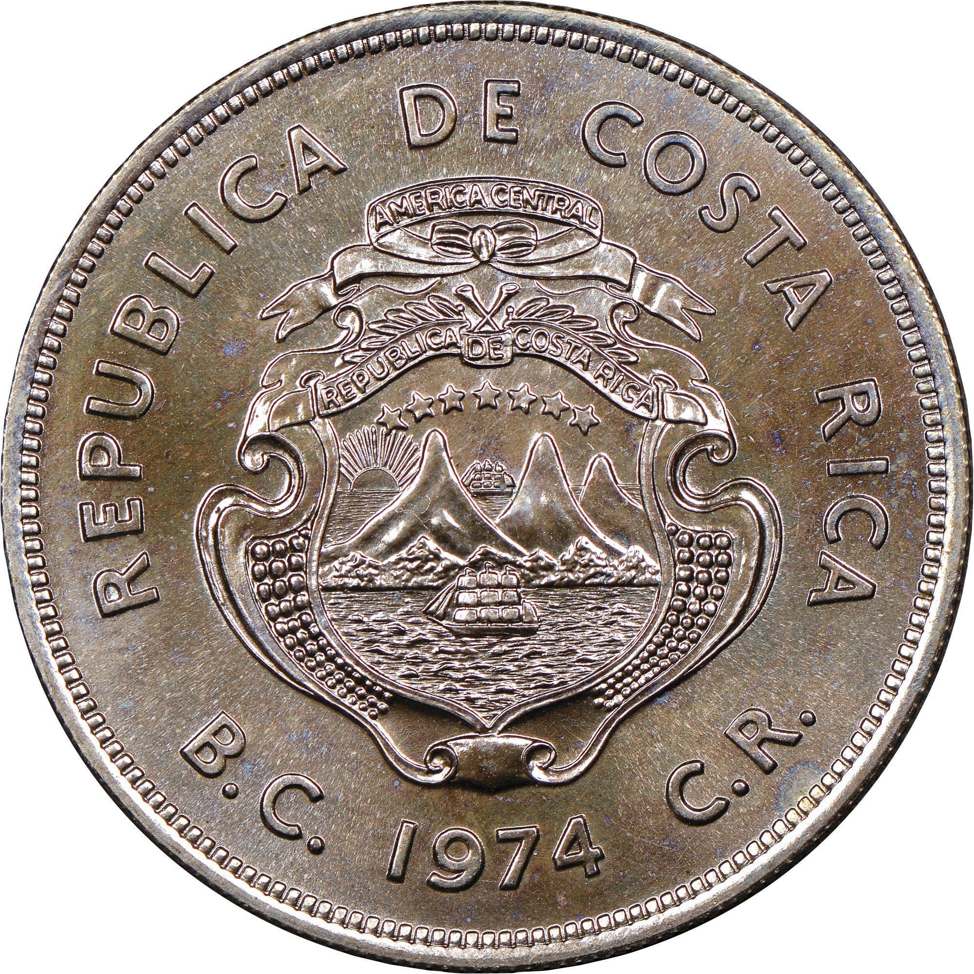 Costa Rica 50 Colones KM 200 Prices & Values | NGC