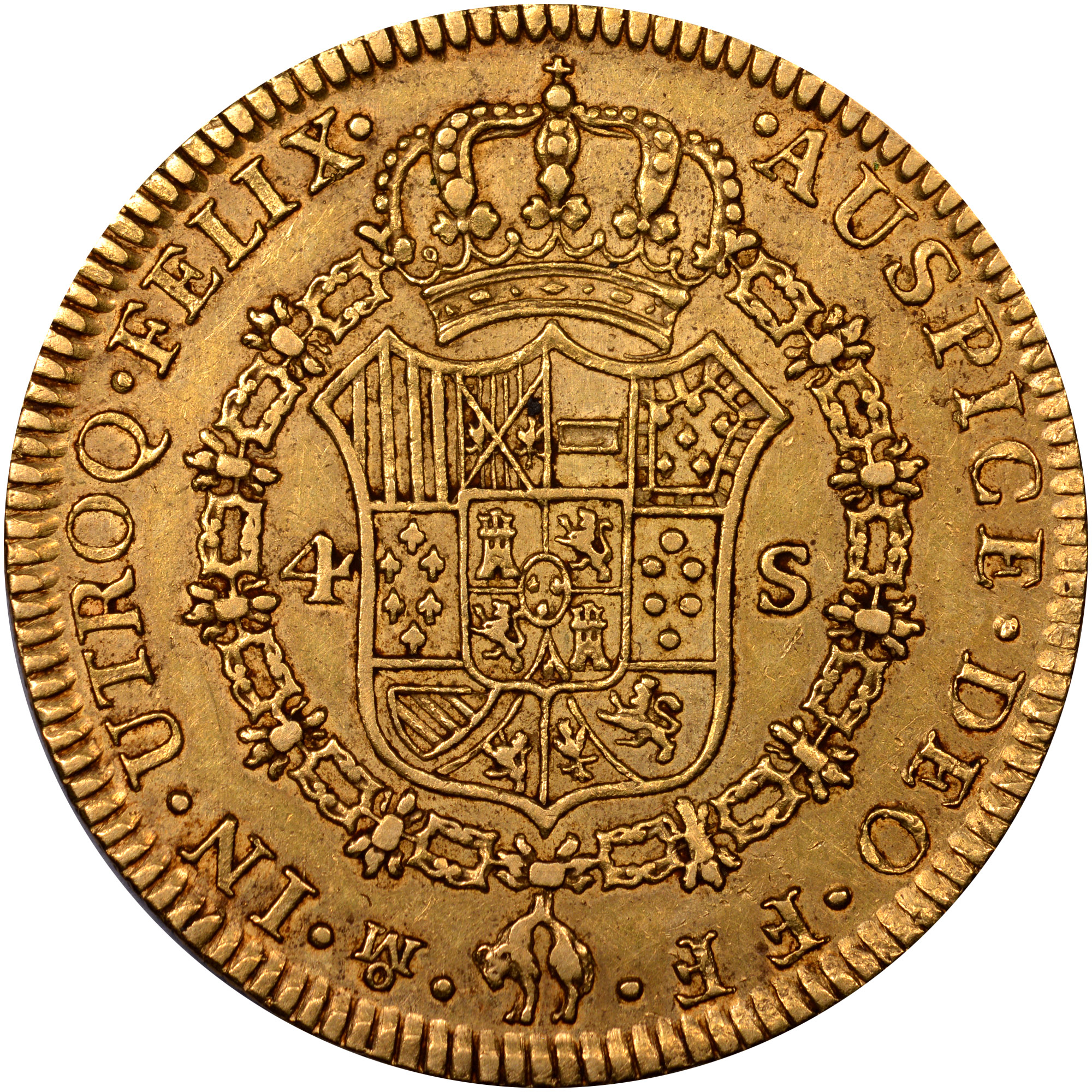 Mexico SPANISH COLONY 4 Escudos KM 142.2 Prices & Values | NGC