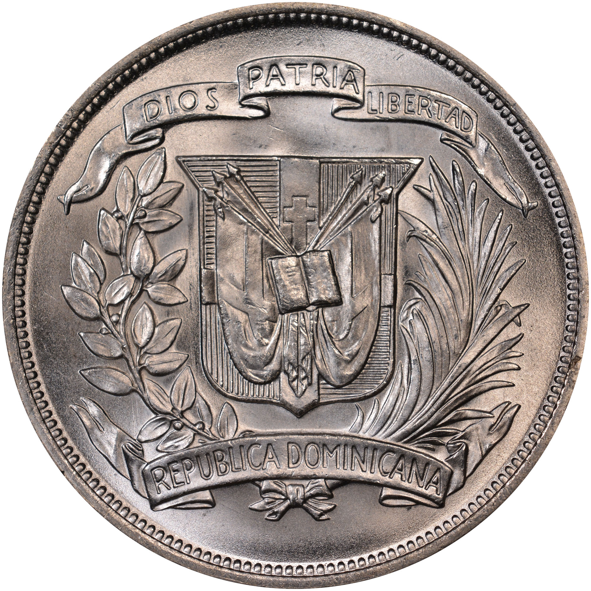 Dominican Republic Peso KM 22 Prices Values NGC Dominican Republic Peso KM 22 Prices Values NGC