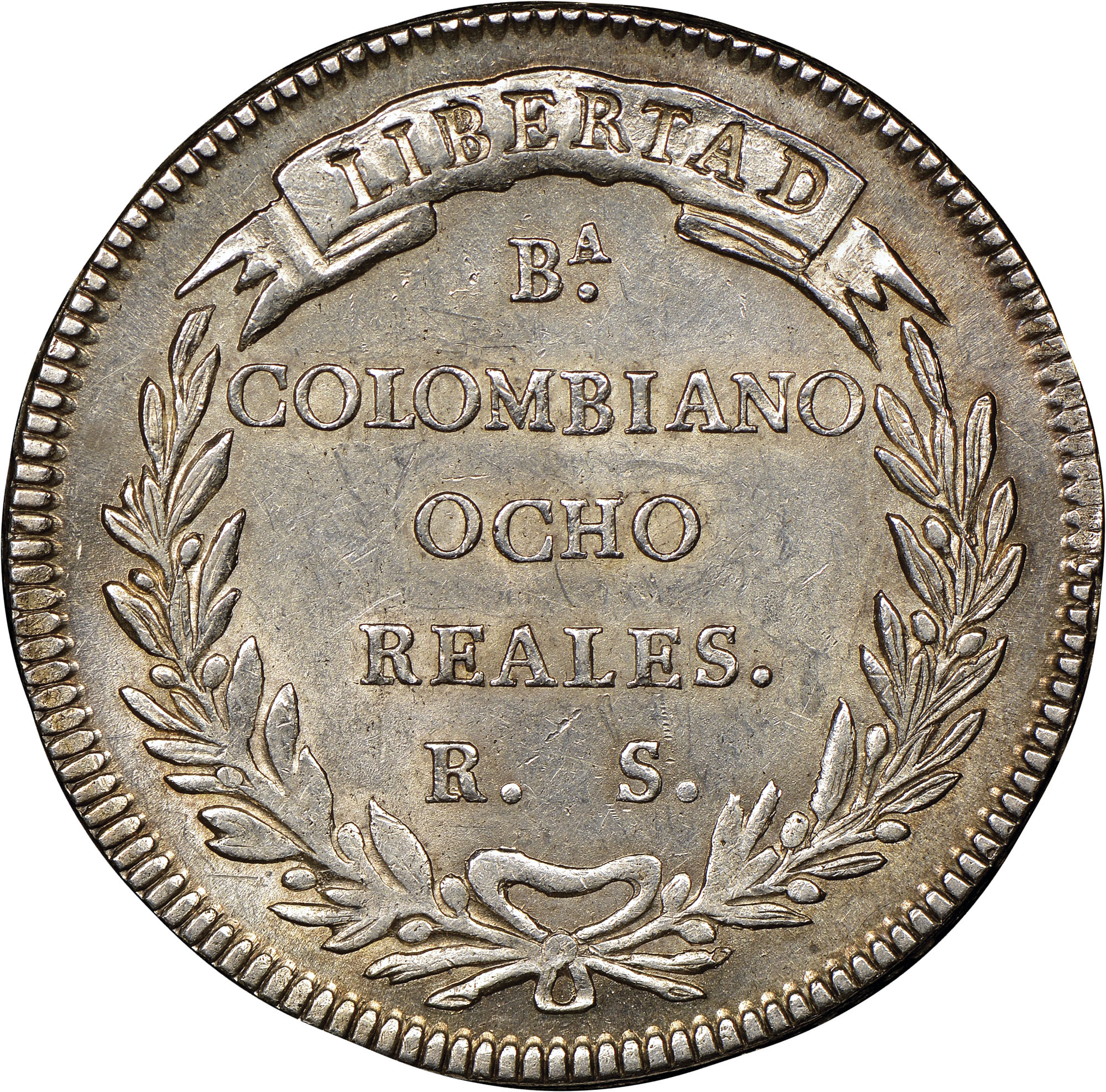Colombia 8 Reales KM 89 Prices & Values | NGC