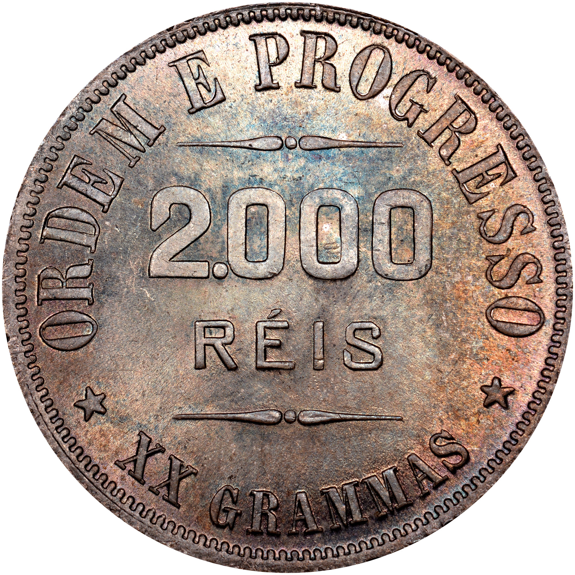 Brazil 2000 Reis KM 508 Prices & Values | NGC