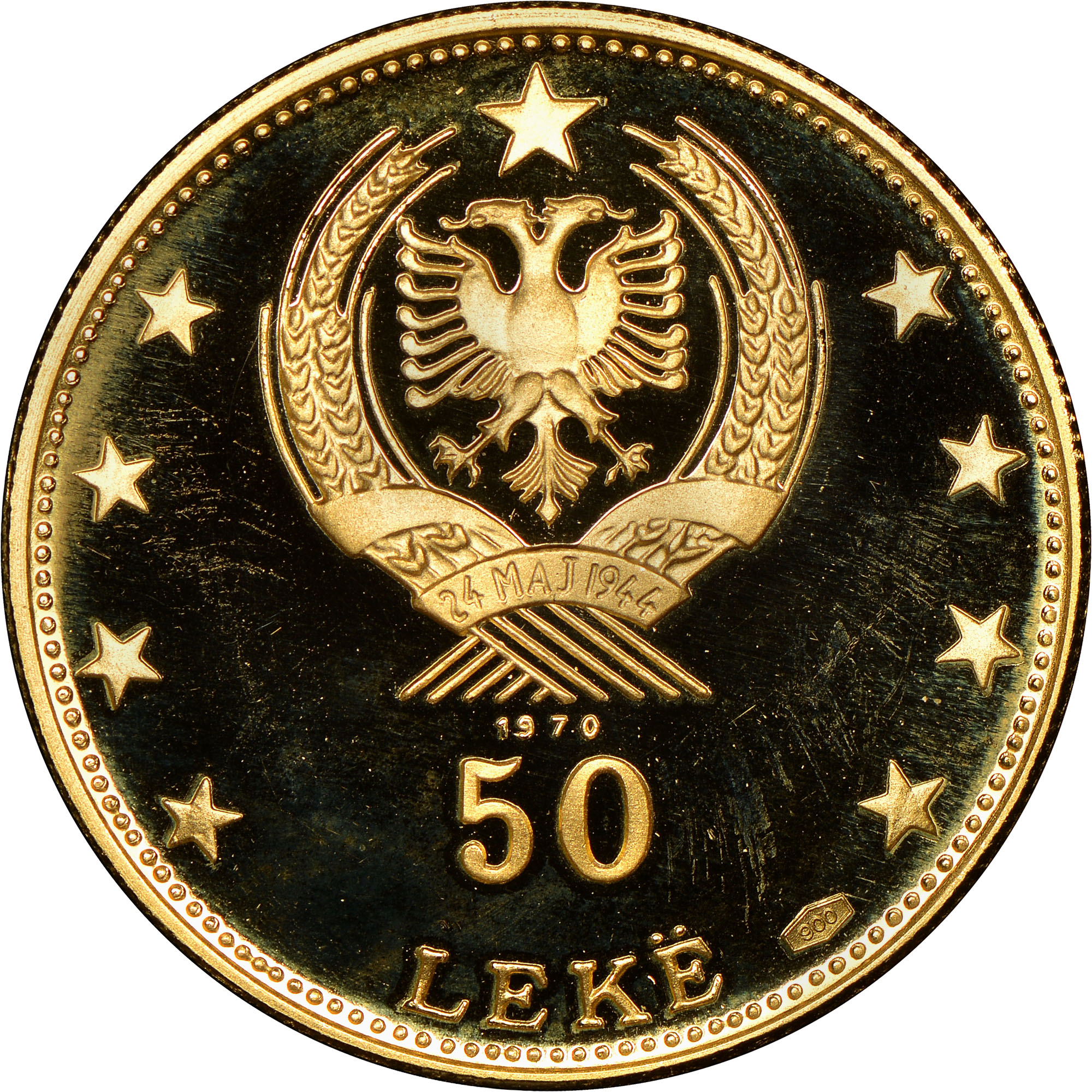 Albania 50 Leke KM 53.3 Prices & Values | NGC