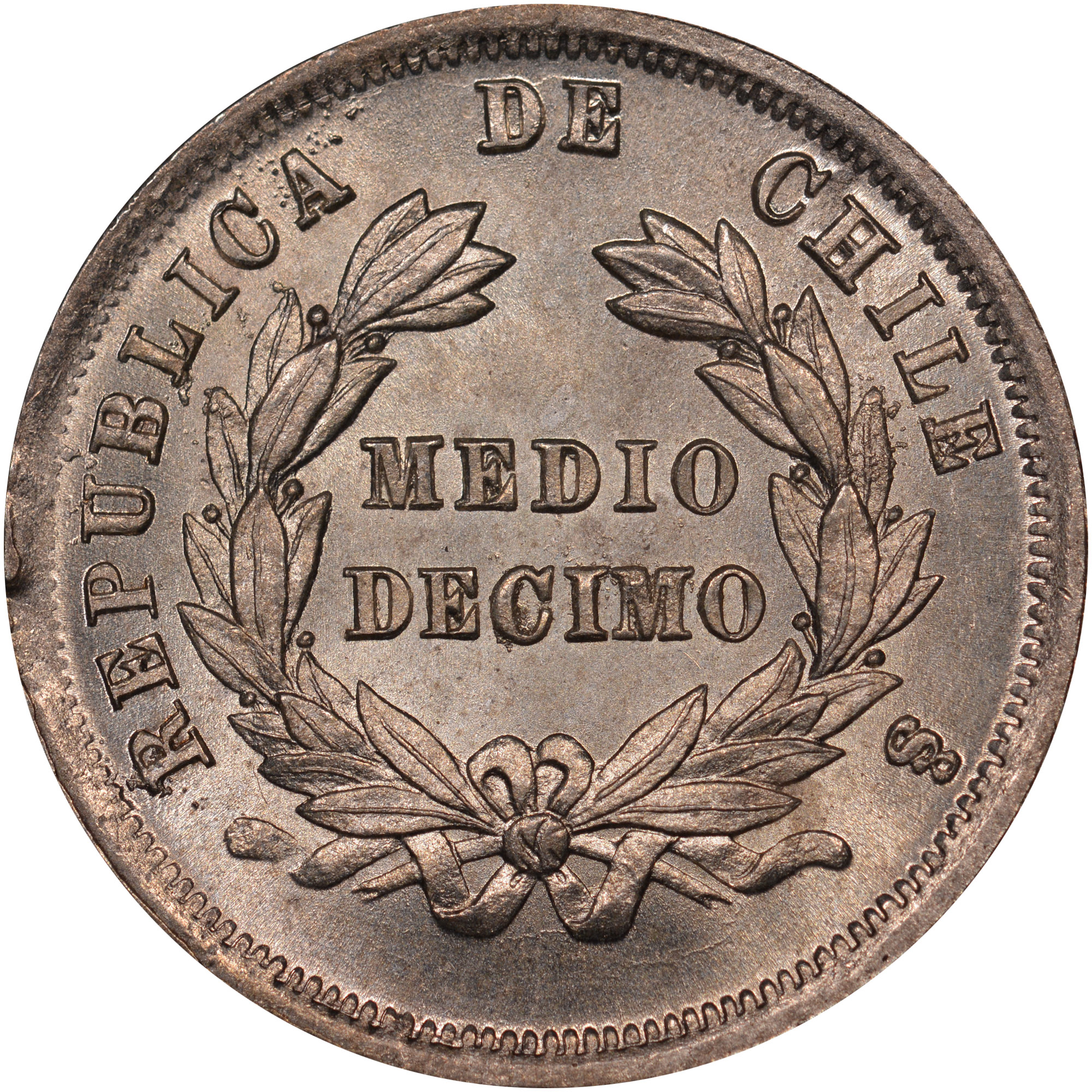 Chile 1/2 Decimo KM 137.2 Prices & Values | NGC