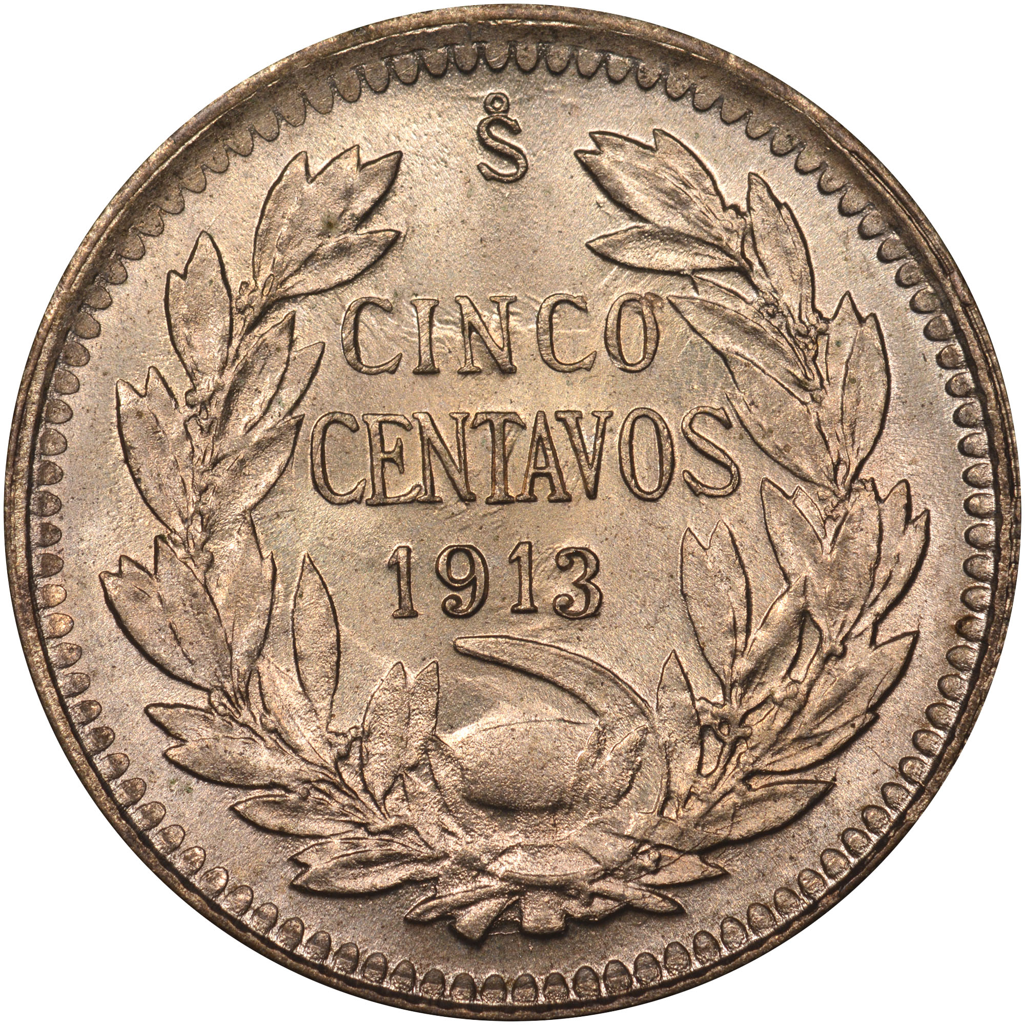 Chile 5 Centavos KM 155.2a Prices & Values | NGC
