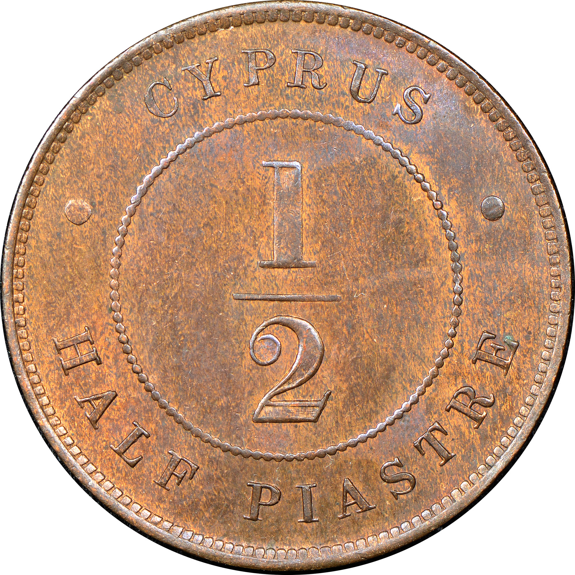 Cyprus 1/2 Piastre KM 2 Prices & Values | NGC