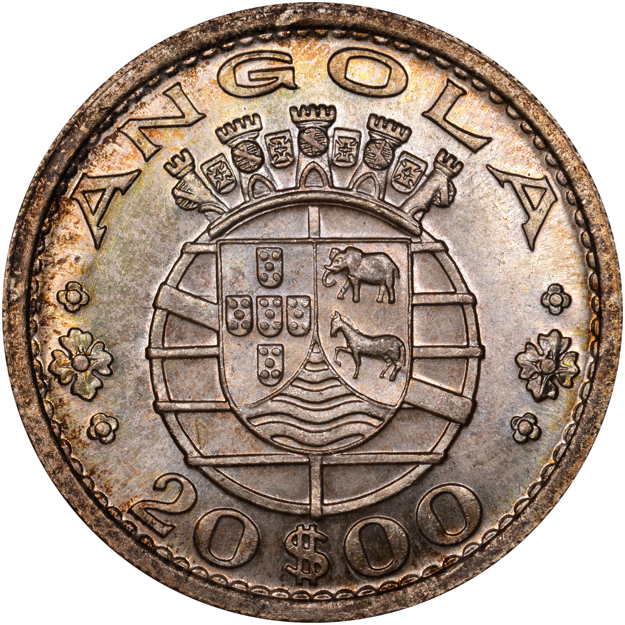 Angola 20 Escudos KM 74 Prices & Values | NGC