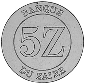 Zaïre 5 Zaires KM 14 Prices & Values | NGC