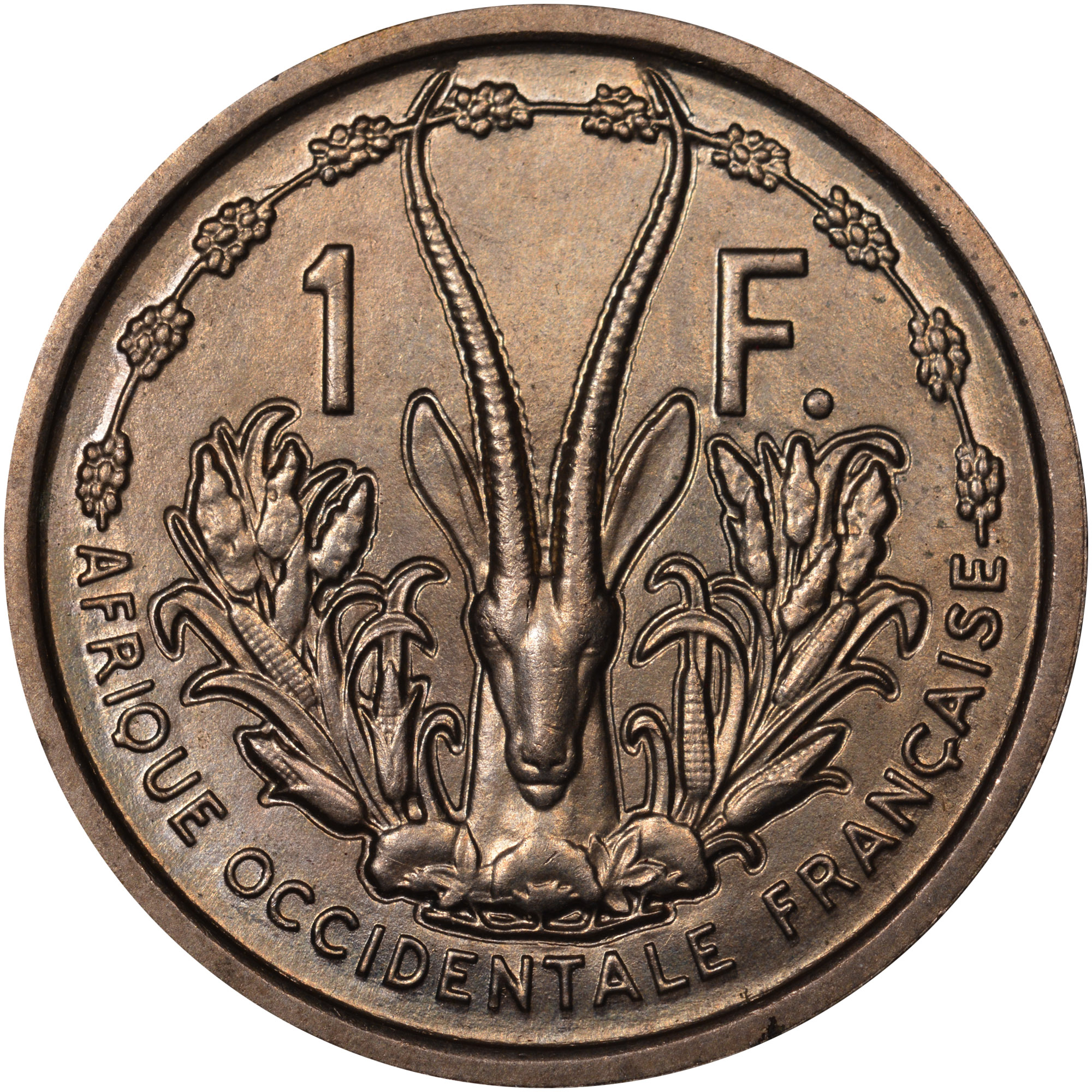 French West Africa Franc KM E1 Prices & Values | NGC