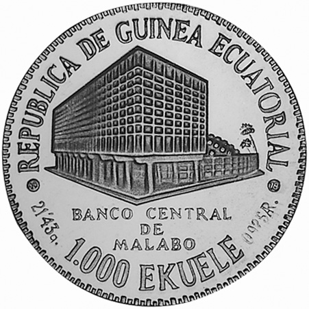 Equatorial Guinea 1000 Ekuele KM 35 Prices & Values | NGC