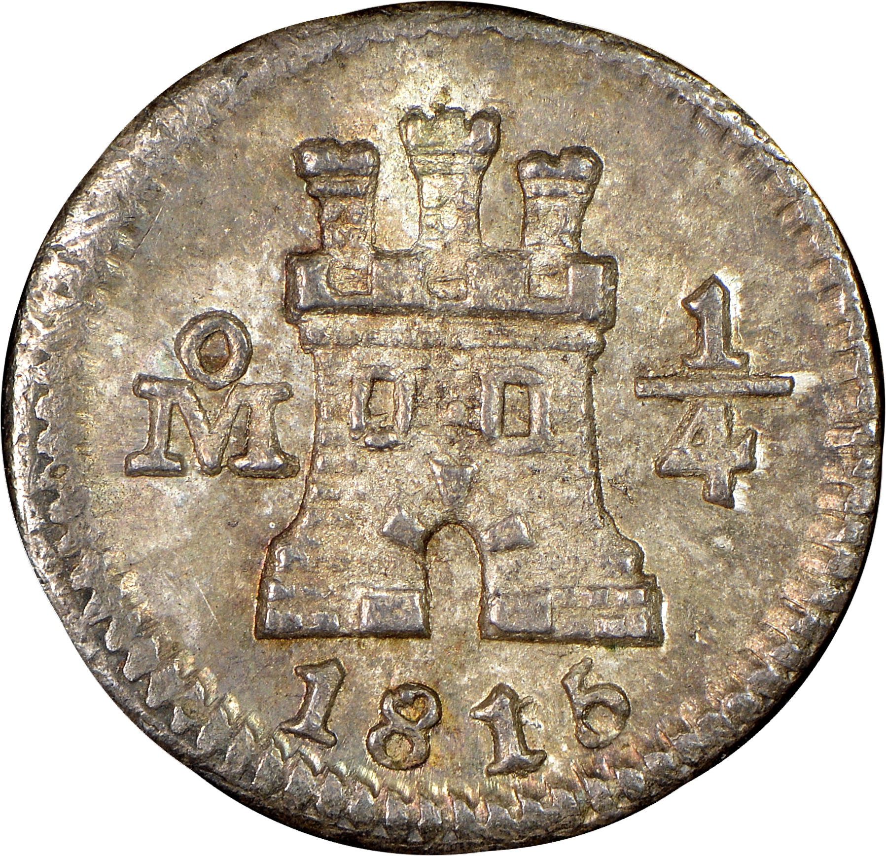 Mexico SPANISH COLONY 1/4 Real KM 62 Prices & Values | NGC