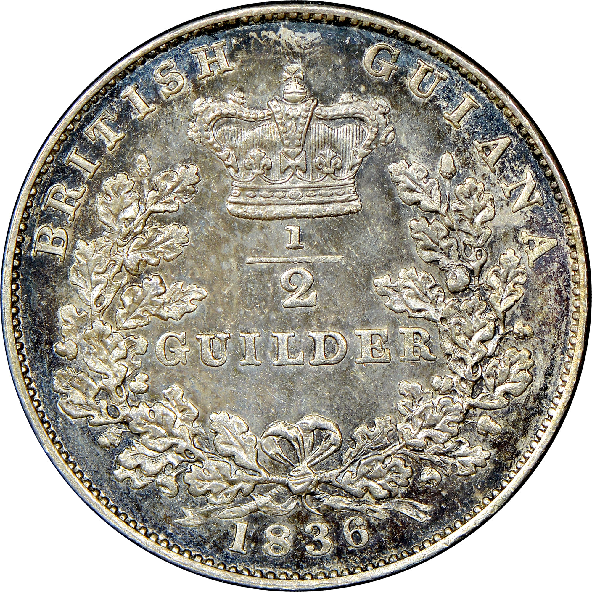 British Guiana 1/2 Guilder KM 24 Prices & Values | NGC