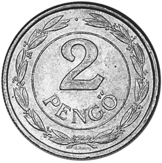 Hungary 2 Pengö KM 522.1 Prices & Values | NGC