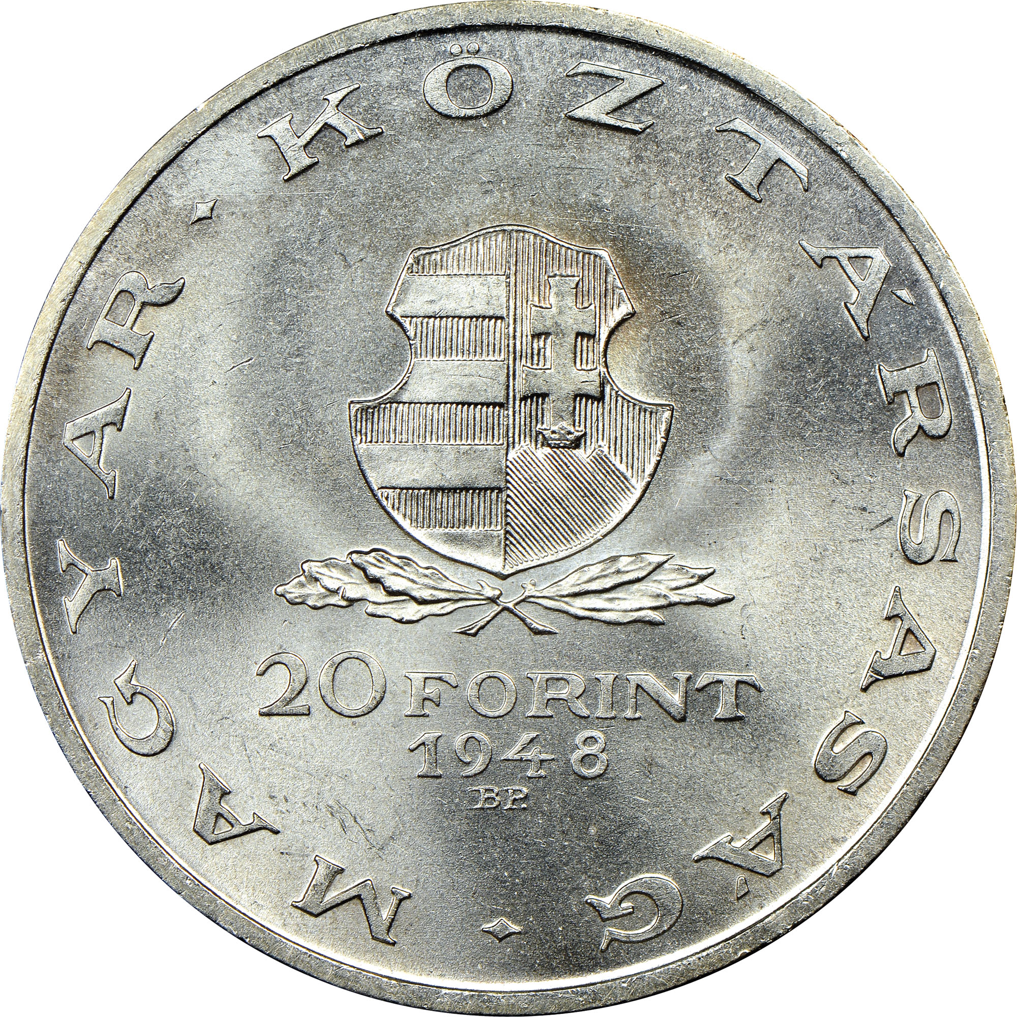 Hungary 20 Forint KM 539 Prices & Values | NGC