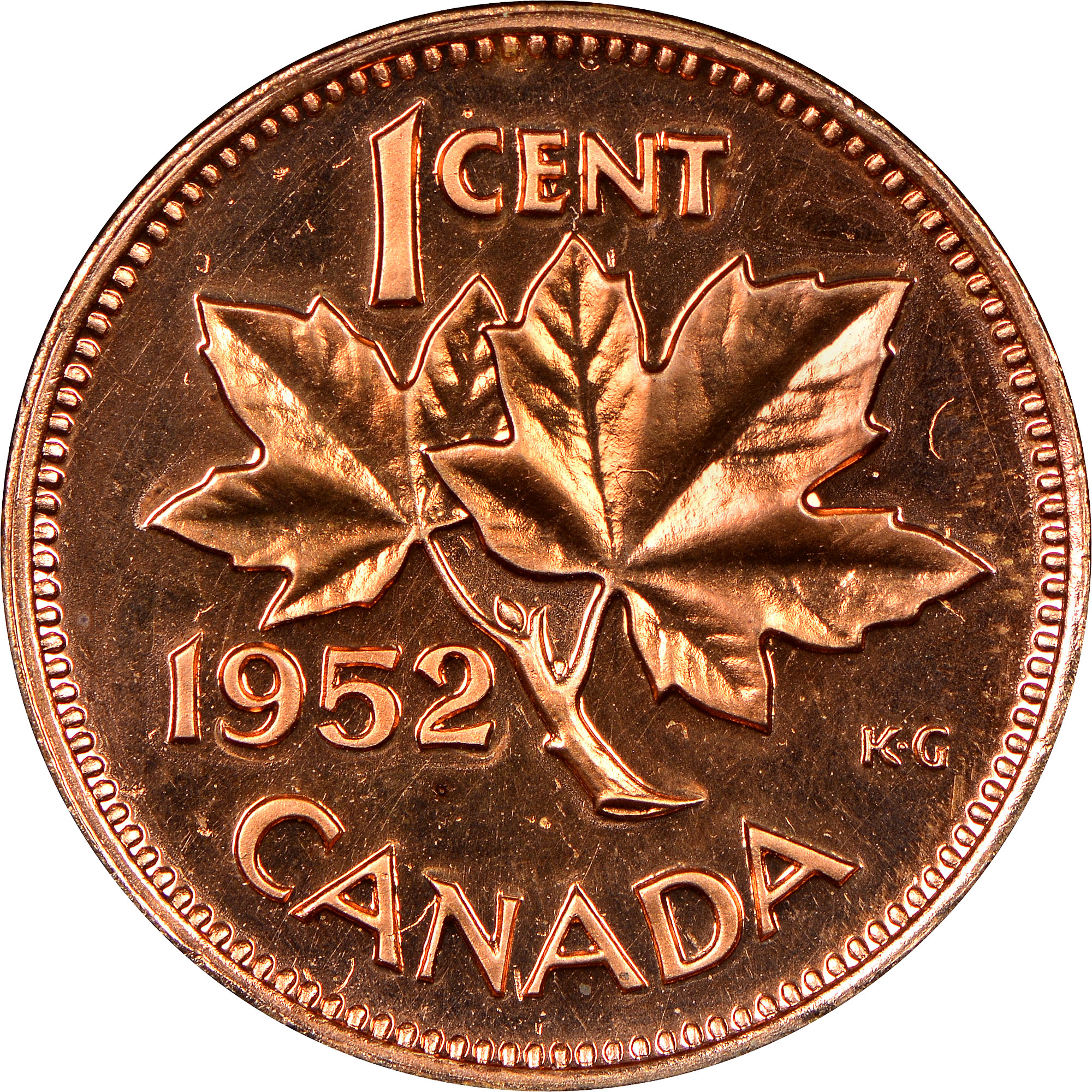 Canada 1948 AP And 1948 AB 1 Cent Copper Coins One Canadian Penny Coin