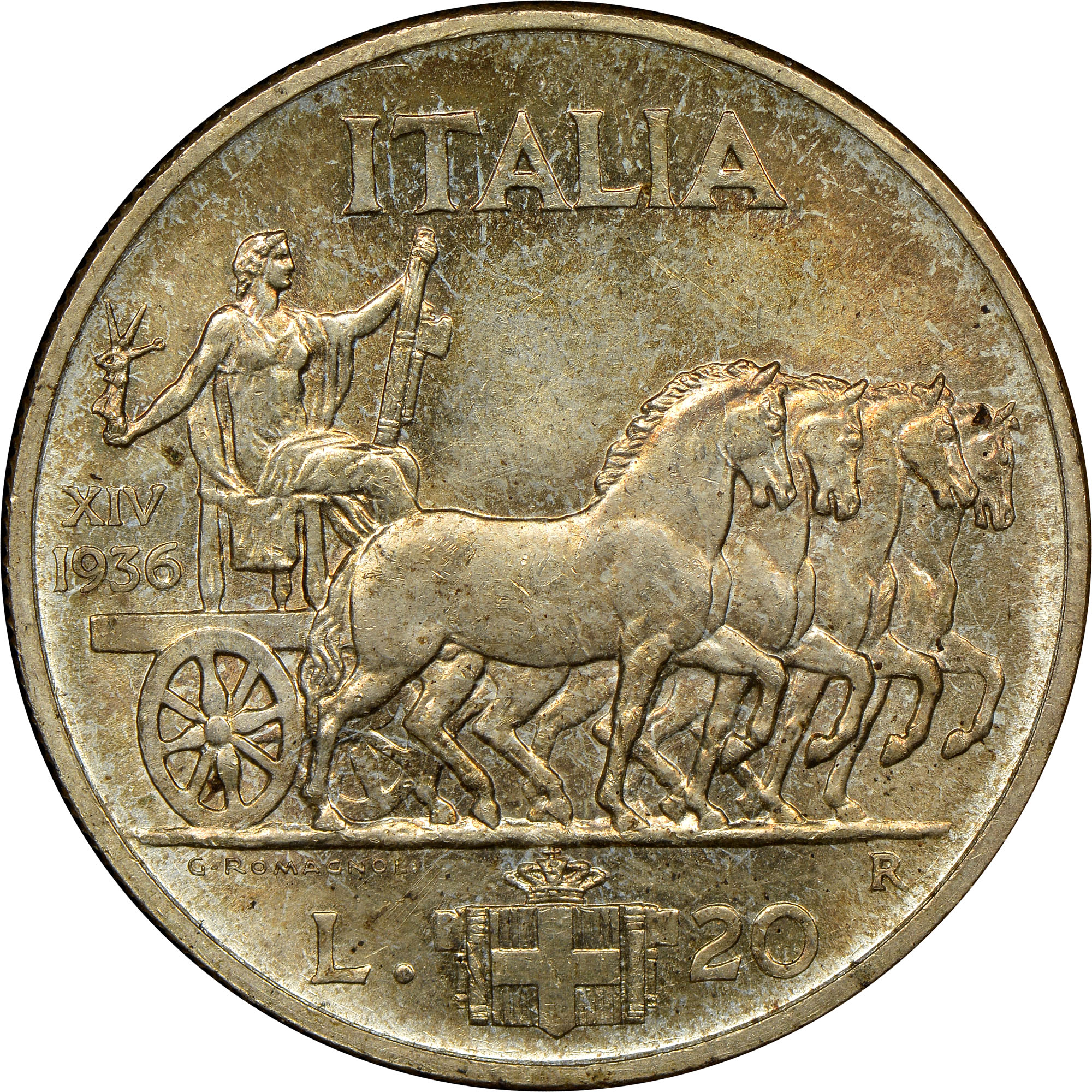 Italy 20 Lire KM 81 Prices & Values | NGC