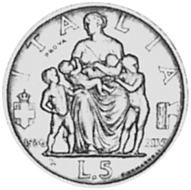 Italy 5 Lire KM Pr36 Prices & Values | NGC