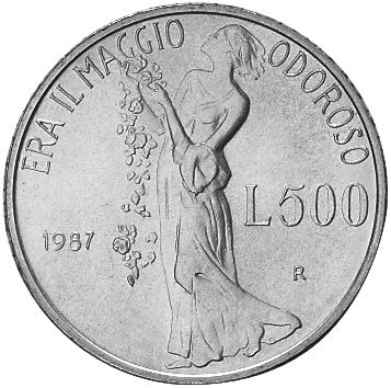 Italy 500 Lire KM 132 Prices & Values | NGC