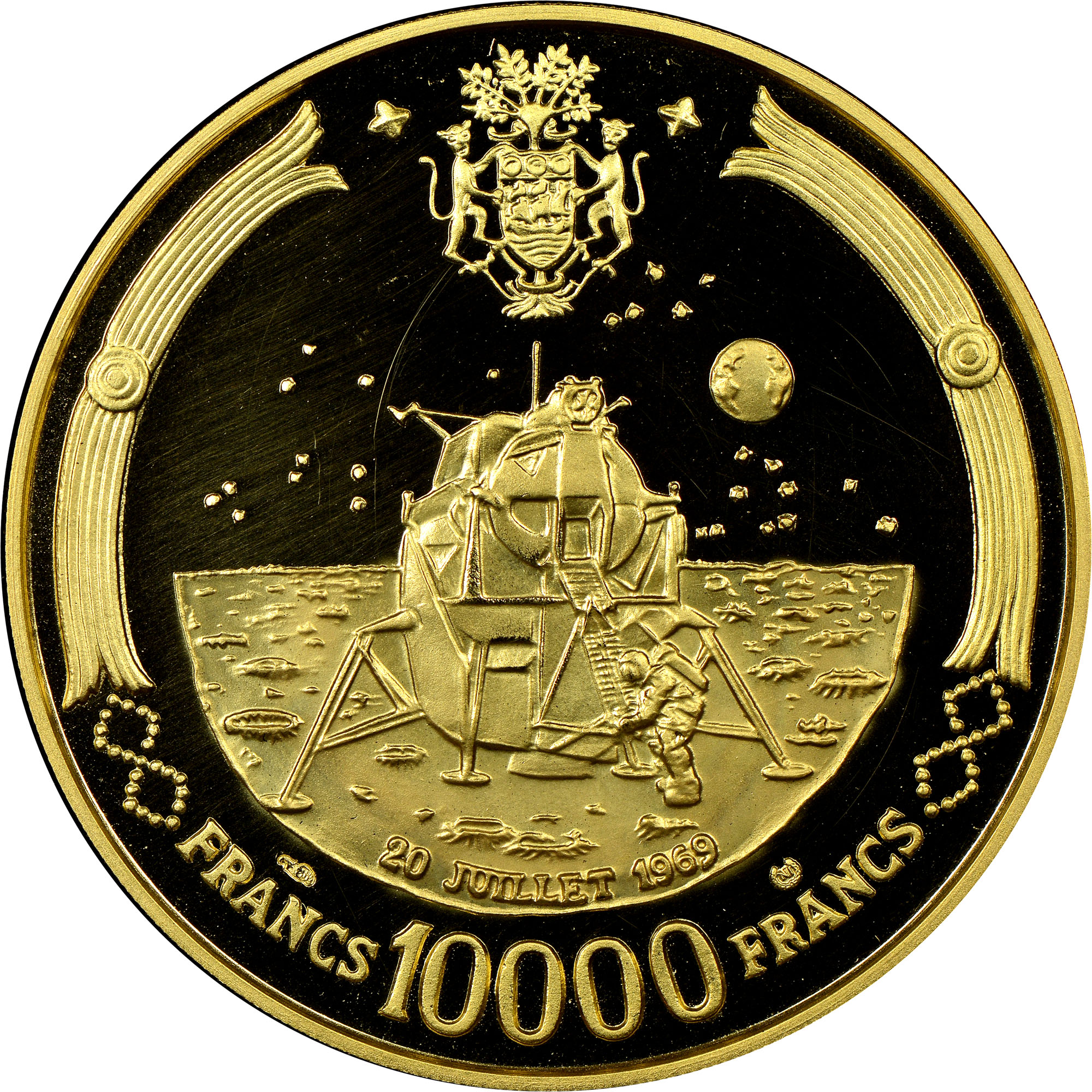 Gabon 10000 Francs KM 9 Prices & Values | NGC