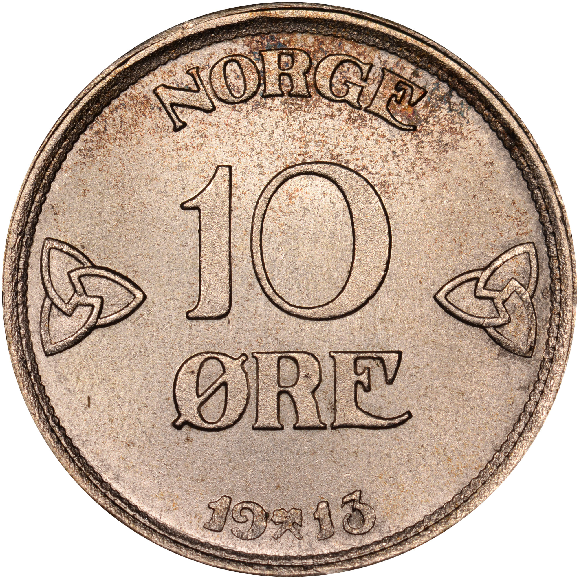 1909-1919/7 Norway 10 Ore KM 372 Prices & Values | NGC