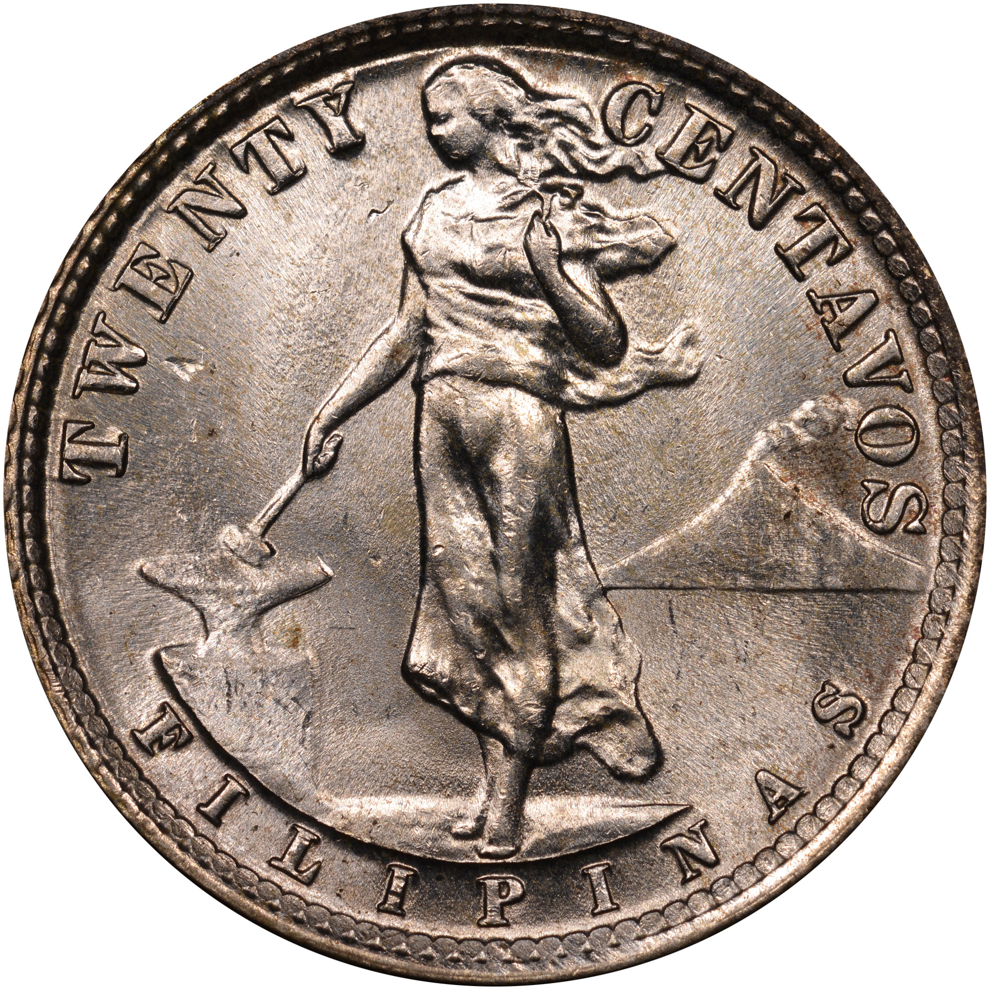 1907-1929 Philippines 20 Centavos KM 170 Prices & Values | NGC