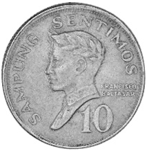 Philippines 10 Sentimos KM 198 Prices & Values | NGC