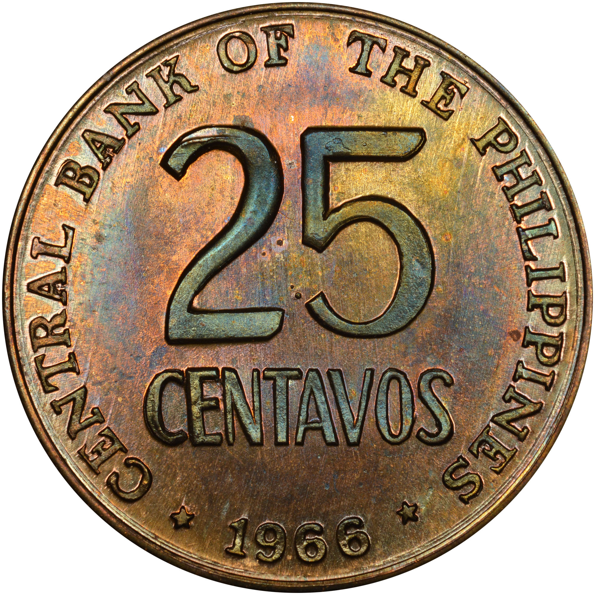 Philippines 25 Centavos KM Pn27 Prices Values NGC