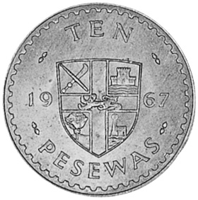 Ghana 10 Pesewas KM 16 Prices & Values | NGC