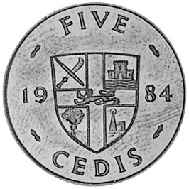 Ghana 5 Cedis KM 26 Prices & Values | NGC