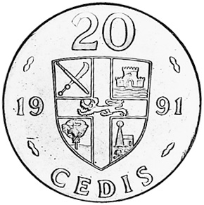 Ghana 20 Cedis KM 30 Prices & Values | NGC