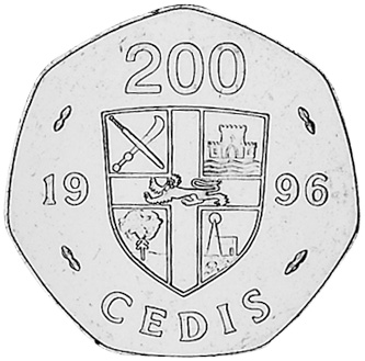 Ghana 200 Cedis KM 35 Prices & Values | NGC