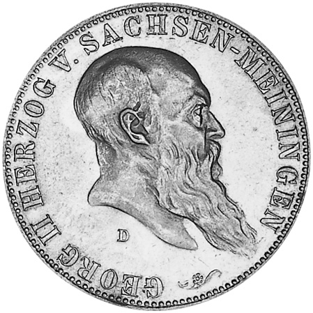 German States SAXE-MEININGEN 5 Mark KM 197 Prices & Values | NGC