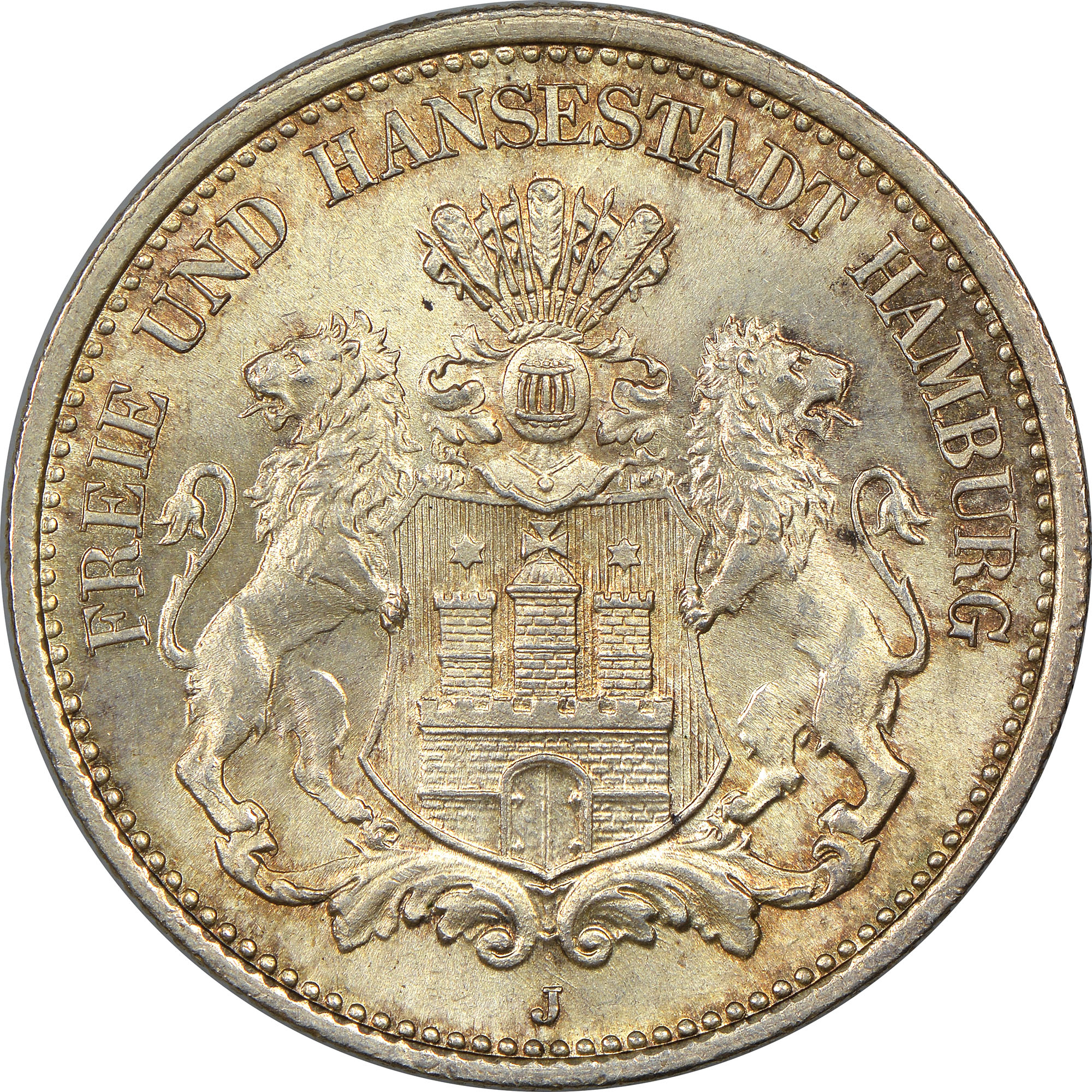 German States HAMBURG 2 Mark KM 612 Prices & Values | NGC