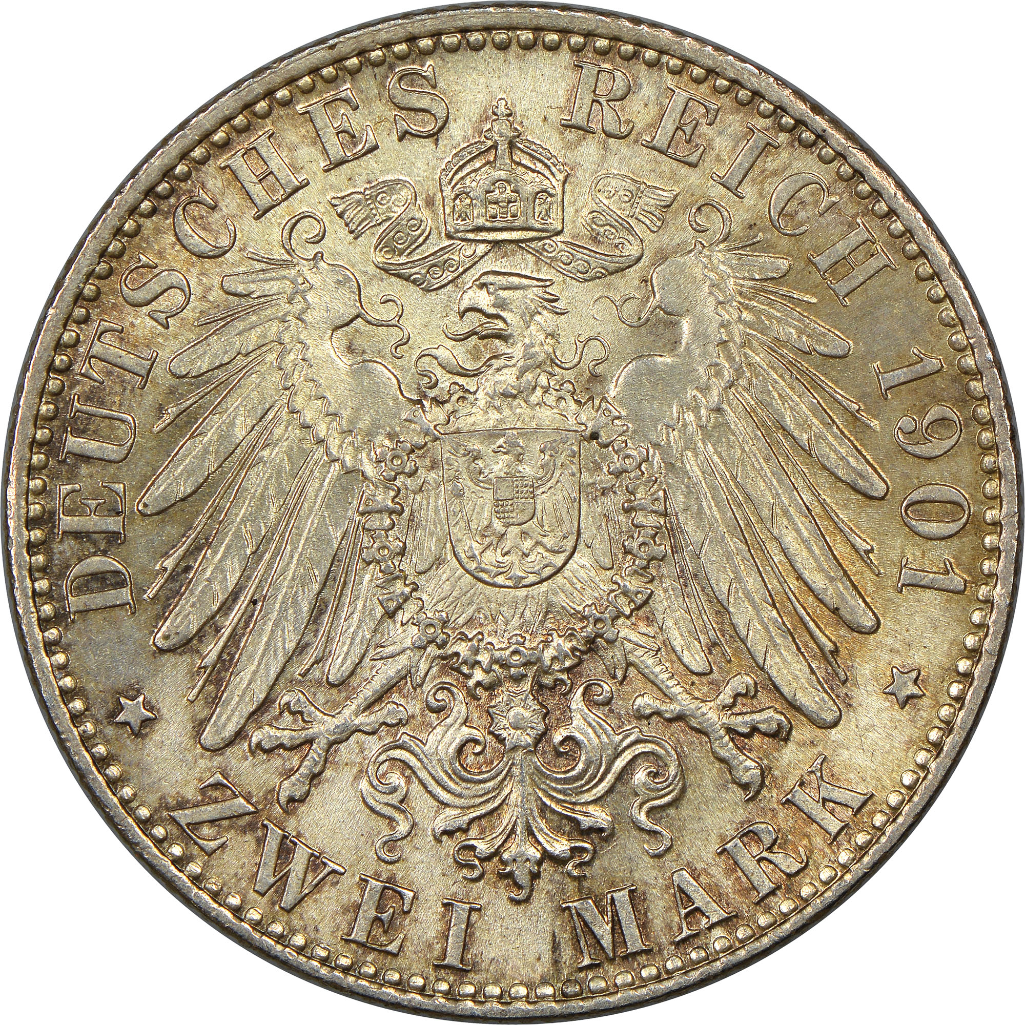 German States HAMBURG 2 Mark KM 612 Prices & Values | NGC