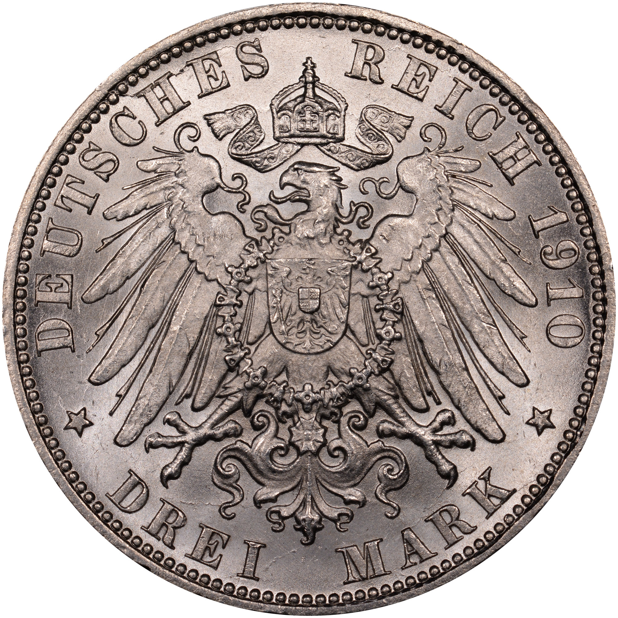 German States HAMBURG 3 Mark KM 620 Prices & Values | NGC