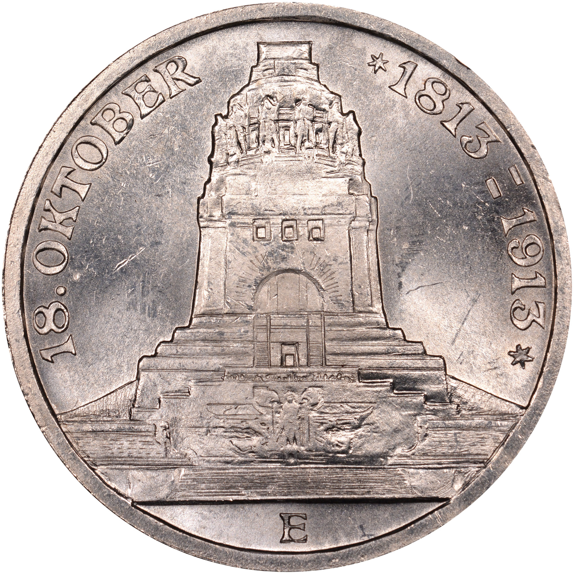 German States SAXONY-ALBERTINE 3 Mark KM 1275 Prices & Values | NGC