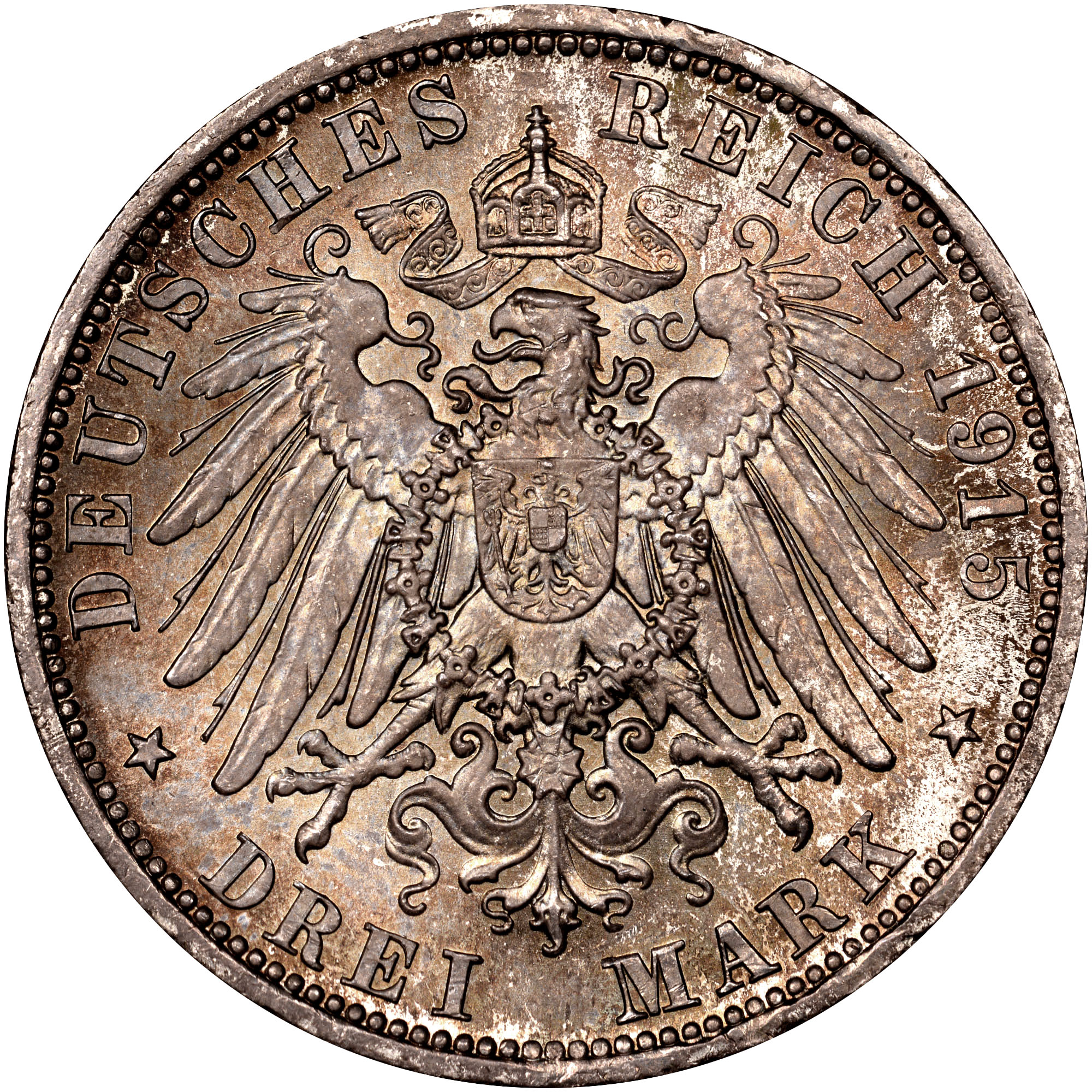 German States BRUNSWICK-WOLFENBÜTTEL 3 Mark KM 1161 Prices & Values