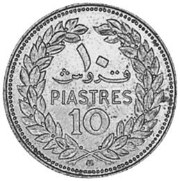 Lebanon 10 Piastres KM 26 Prices & Values | NGC