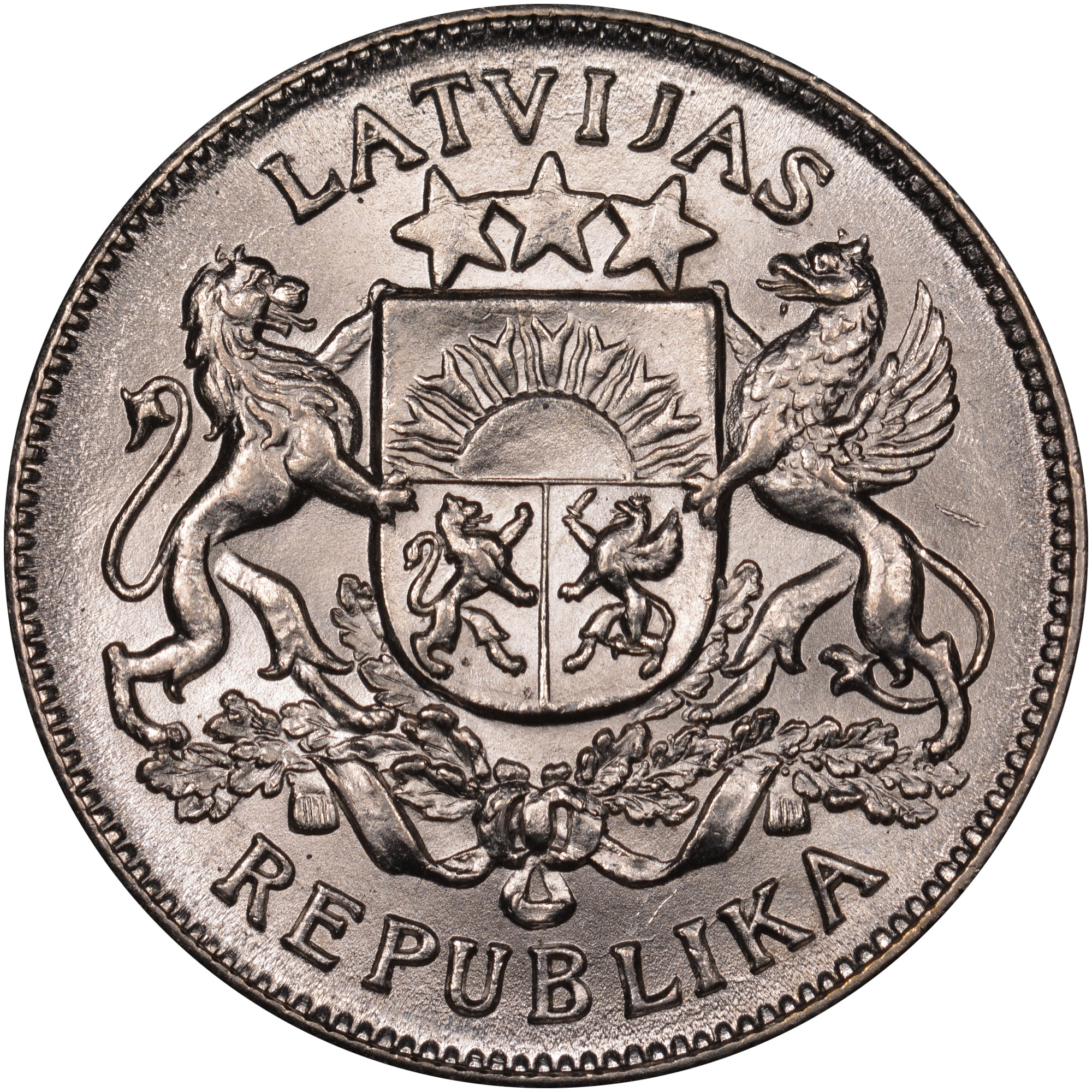 Latvia 2 Lati KM 8 Prices Values NGC Latvia 2 Lati KM 8 Prices Values NGC