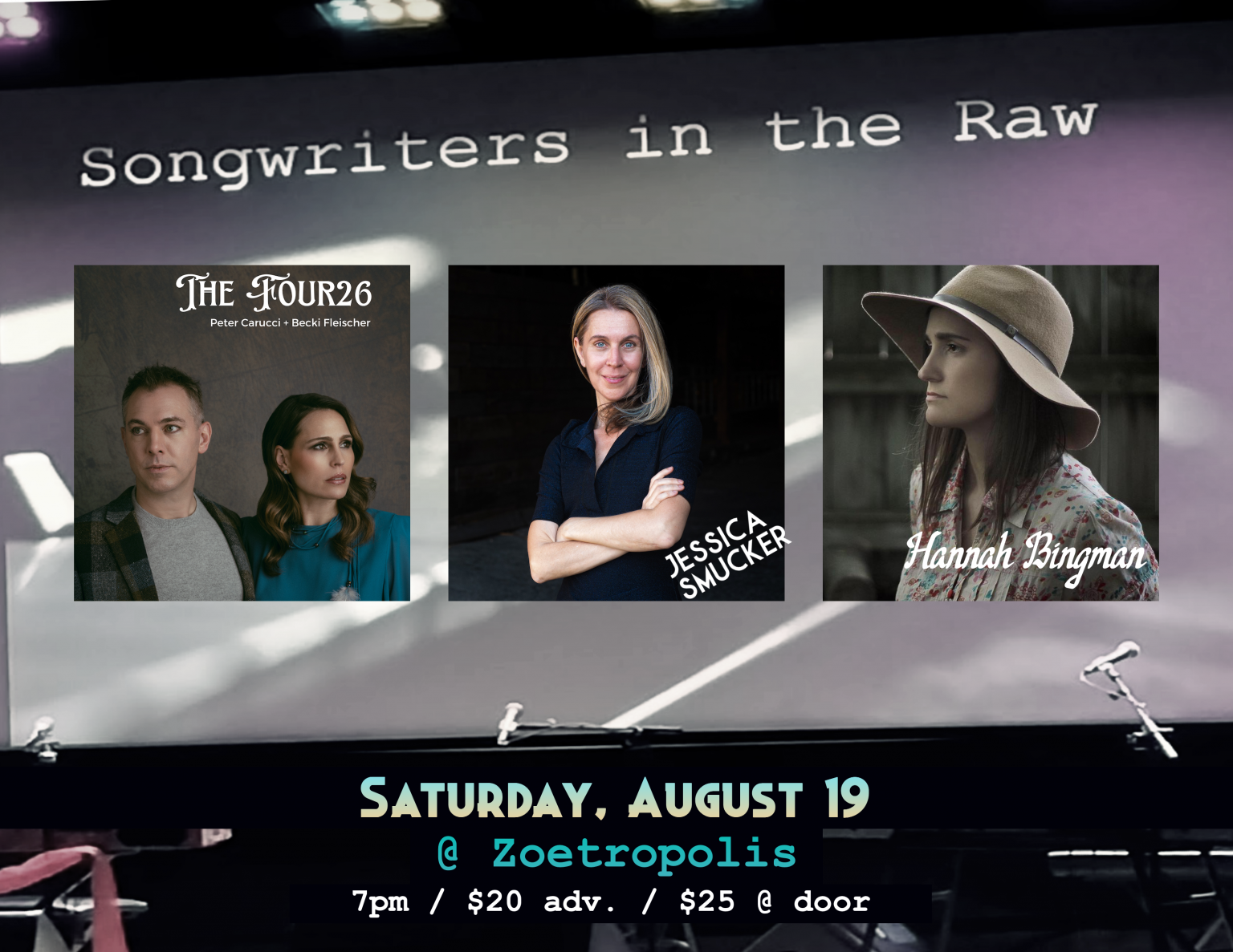 Songwriters In The Raw w/ Jessica Smucker, Hannah Bingman, and The ...