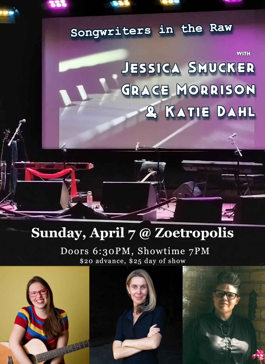Songwriters In The Raw w/Jessica Smucker, Grace Morrison, and Katie ...