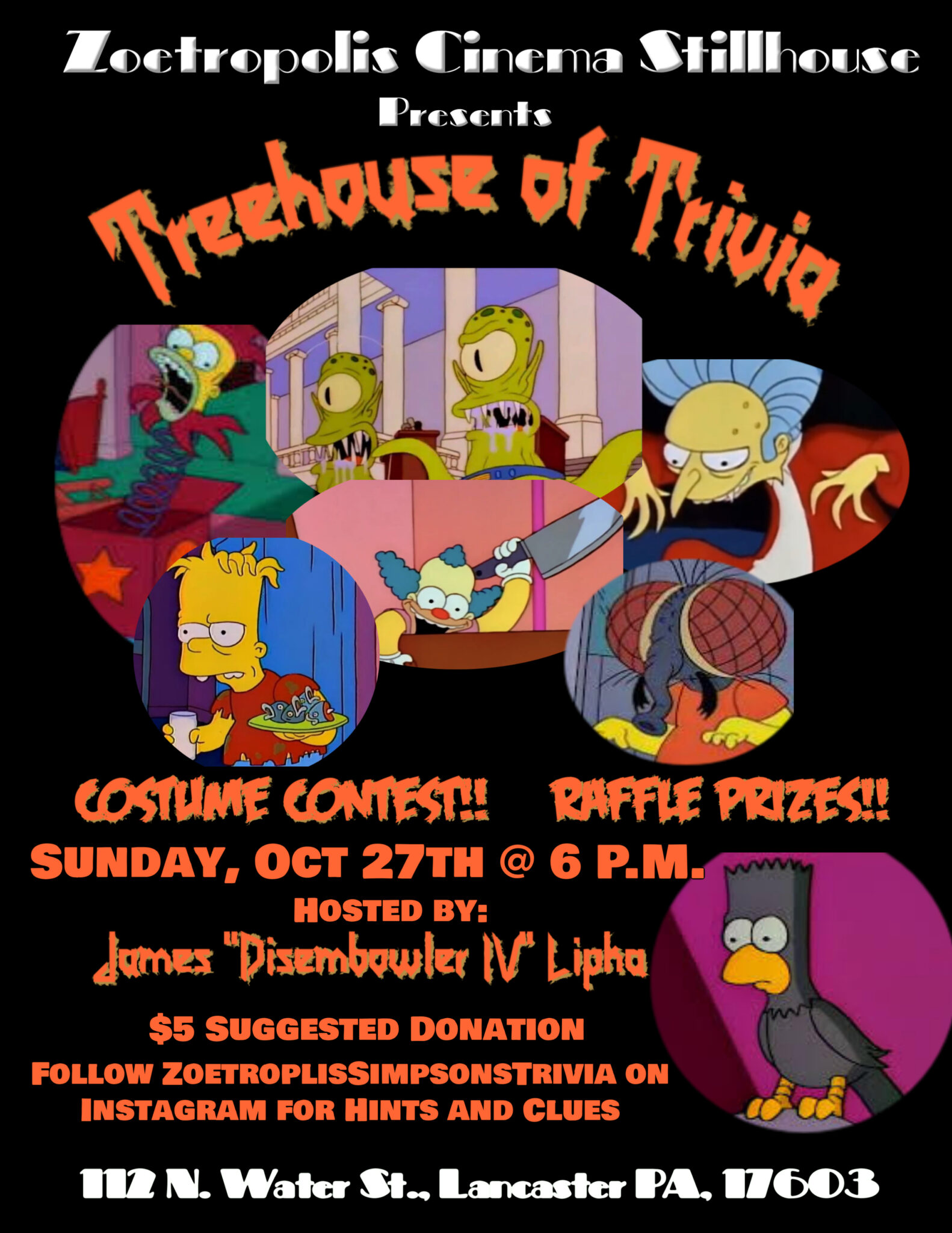 Simpsons Trivia – Zoetropolis Theatre