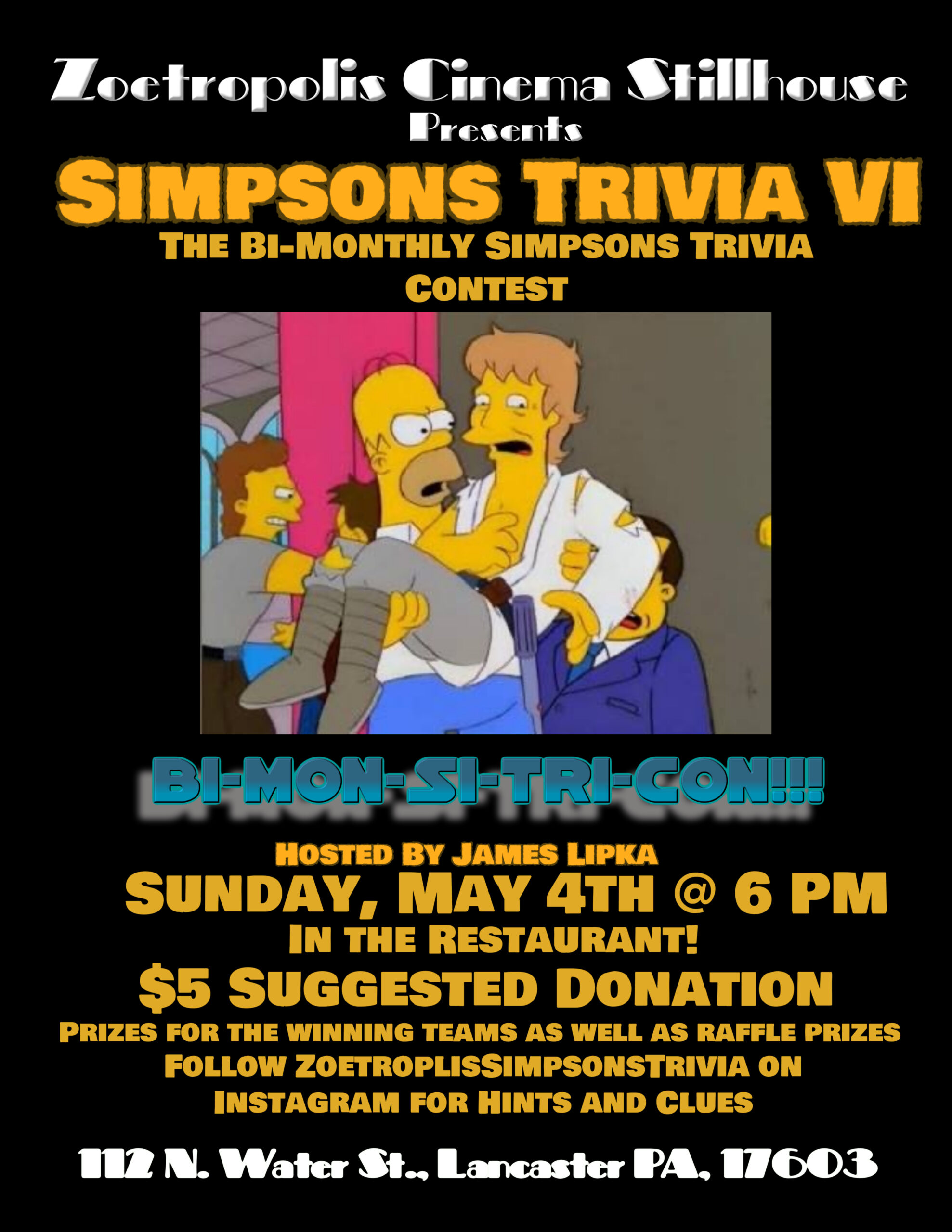 Simpsons Trivia – Zoetropolis Theatre