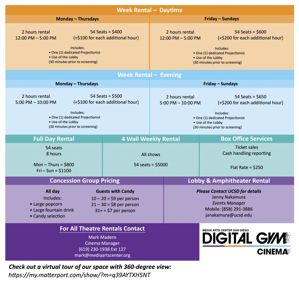 Cinema Rentals – Digital Gym Cinema