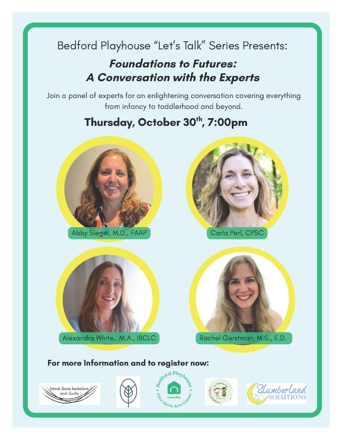 Foundations to Futures: A Conversation with the Experts – Bedford Playhouse