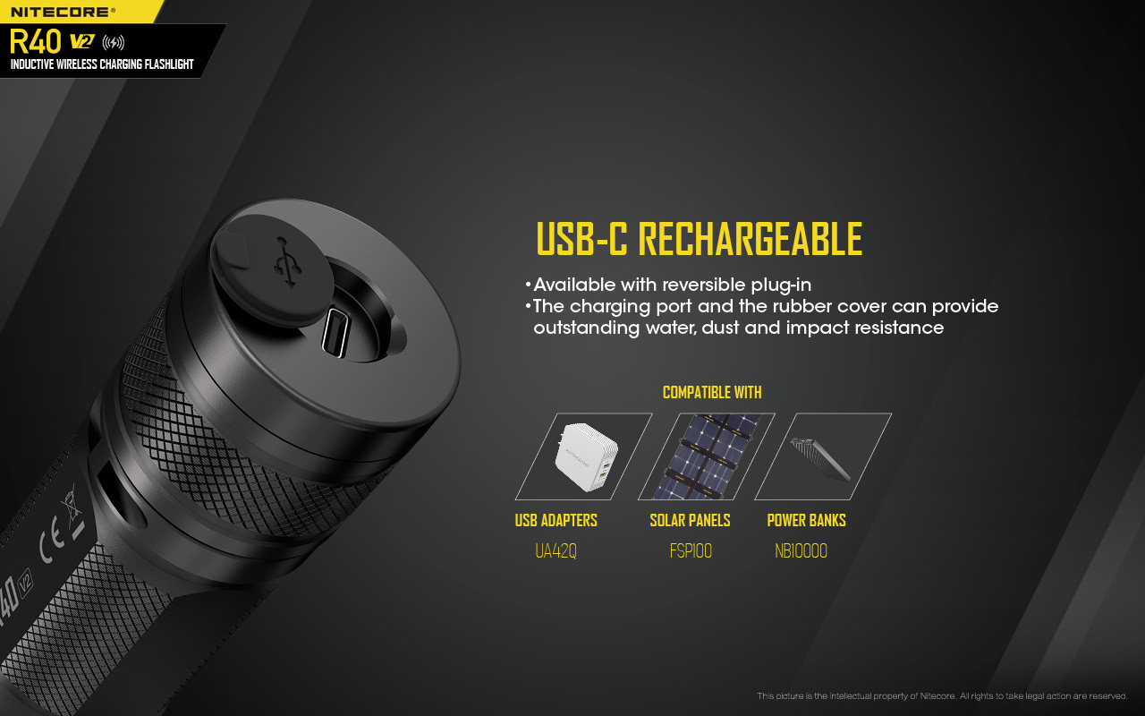 New Product - NITECORE R40 V2 1200 LUMEN RECHARGEABLE FLASHLIGHT KIT ...