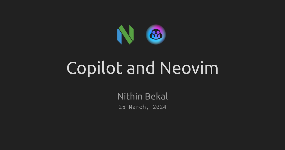 Copilot and Neovim