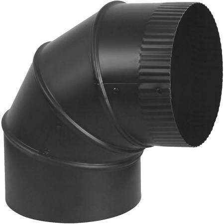 4" Black Stove Pipe Elbow | Liberty Home, Garden Inc. - Liberty, NY