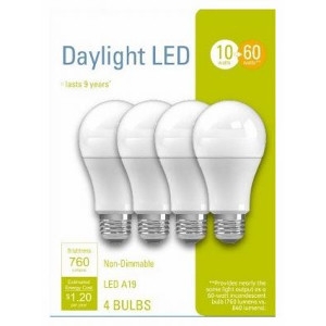 4pk 10w Daylight LED Bulb | Cottingham True Value | Alexandria, KY