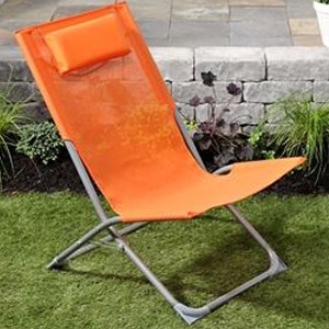 Orange Folding Beach Chair | MRT Lawn and Garden Center | Port ...